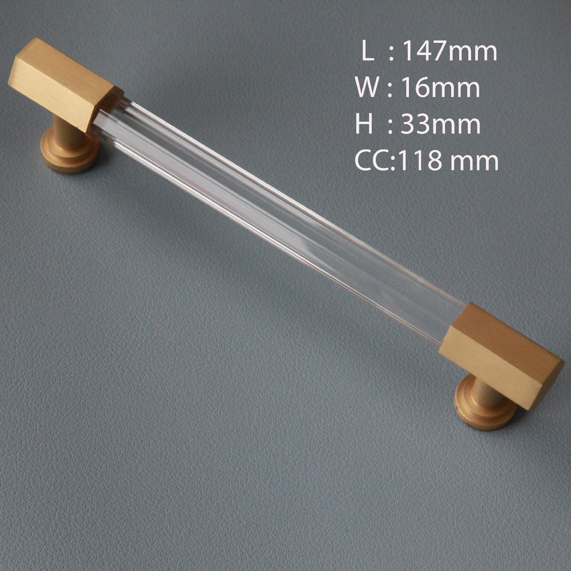 Acrylic cabinet handle